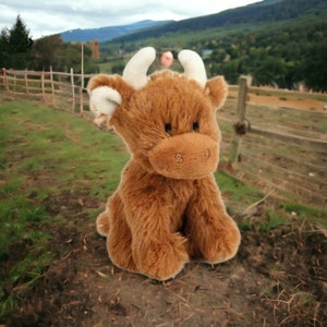 Highland Cow Soft Toy, Mini, Cuddly Toy, Cow Gift, Newborn, Present ...