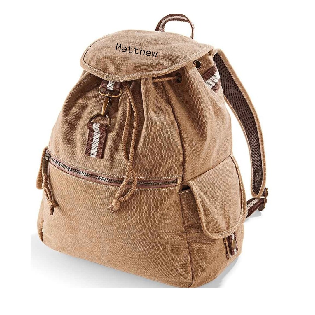Retro Style Backpack, Unisex Backpack, Vintage Style, Travel Backpack ...