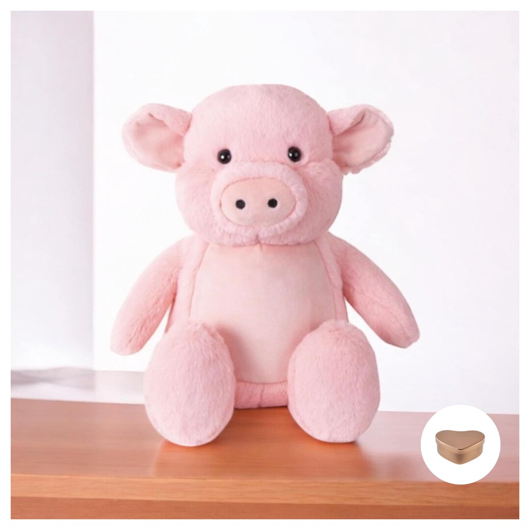 Personalized Ashes Pig Memory Bear: Keepsake Memorial Gift - Etsy