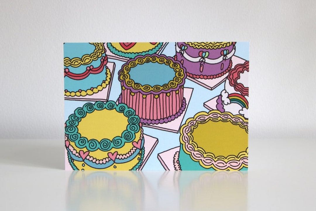 Kitchen Wall Decor, Gateaux Cake, Food Illustration, Kitchen Wall Art ...
