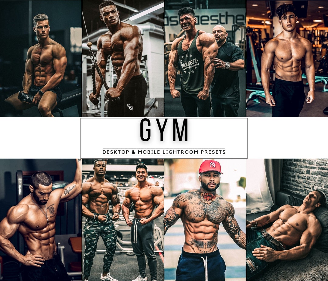 Best Gym Lightroom Presets for Desktop and Mobile | Set of 9 Filters - Etsy
