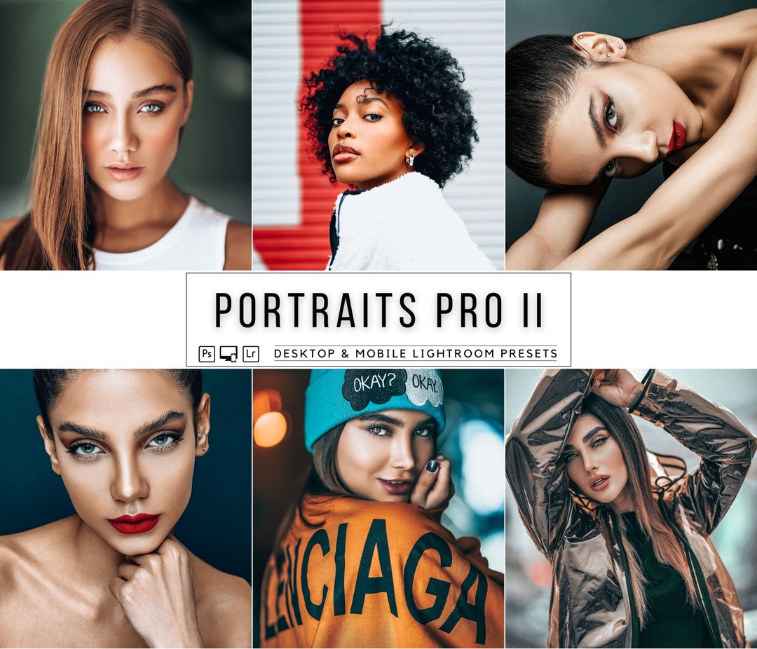 Portrait Lightroom Presets: Mobile & Desktop Filters (digital Download ...