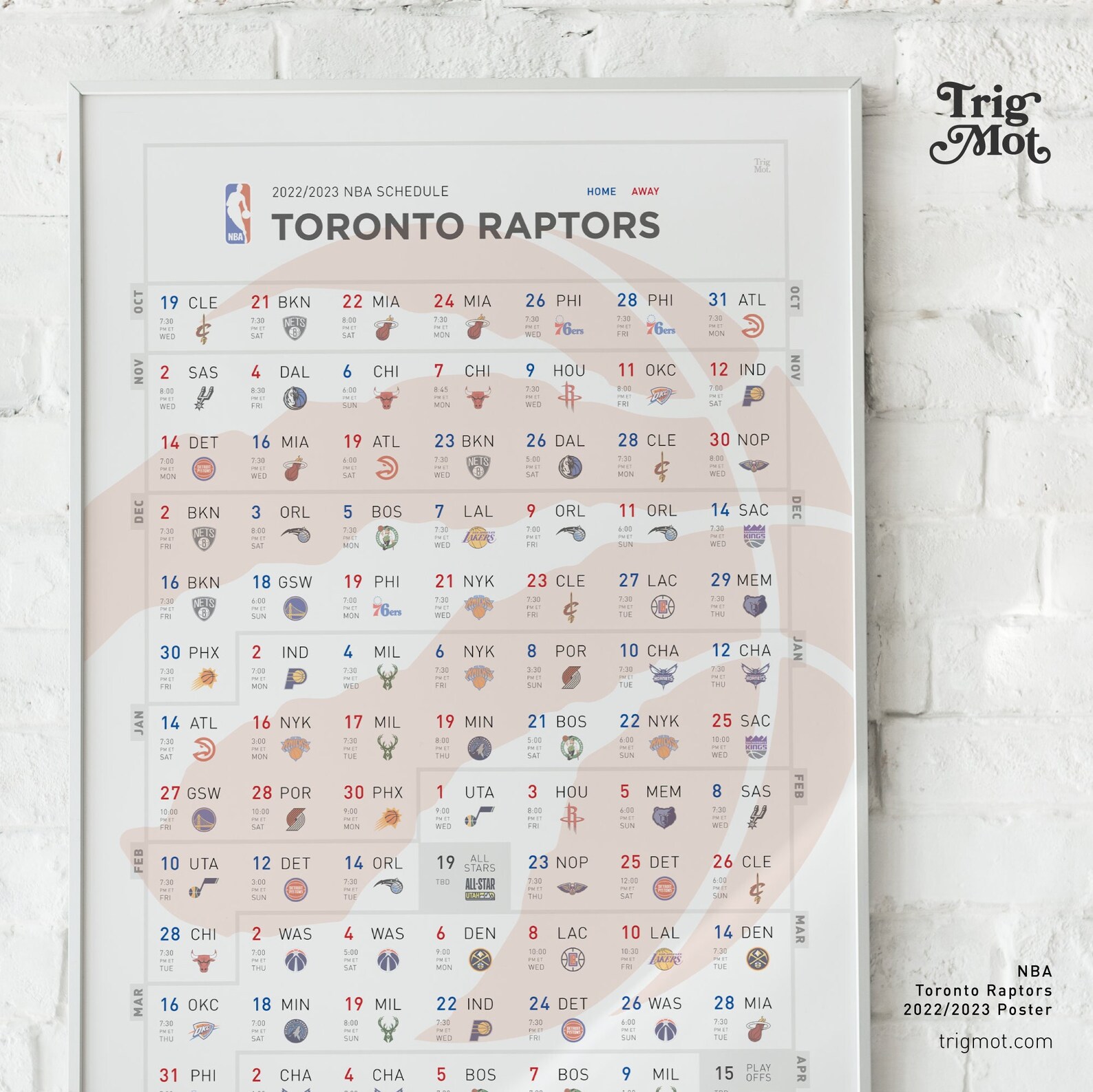 2022 2023 Season Calendar for Basketball Team Fans Poster - Etsy