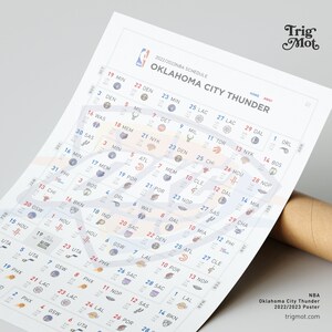 2022 2023 Season Calendar for Basketball Team Fans Poster - Etsy