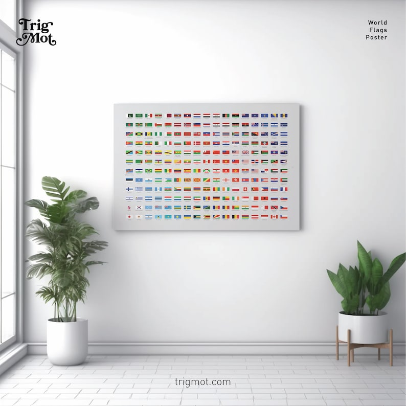 Color-coded Flag Poster for Students Teachers and Flag - Etsy