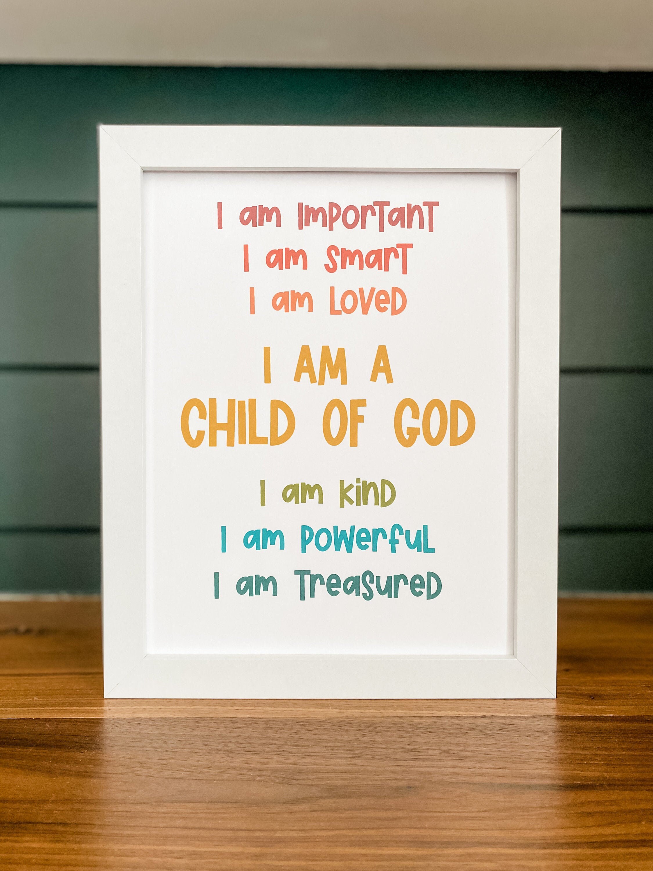 I Am A Child of God Printable, I Am Affirmations, Instant DL, LDS ...