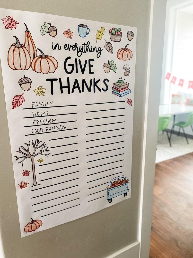 Árbol de agradecimiento/gratitud lista Paquete de 4 con 2 - Etsy México