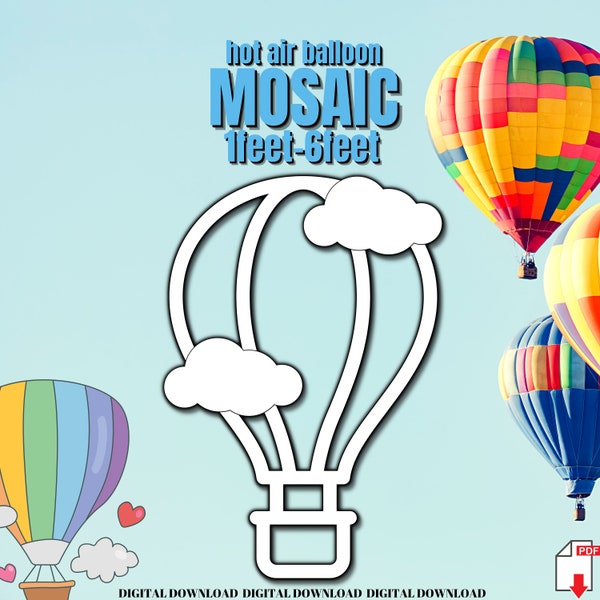 Air Balloon Print - Etsy