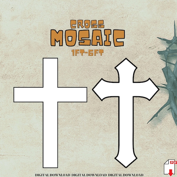 Mosaic Cross - Etsy