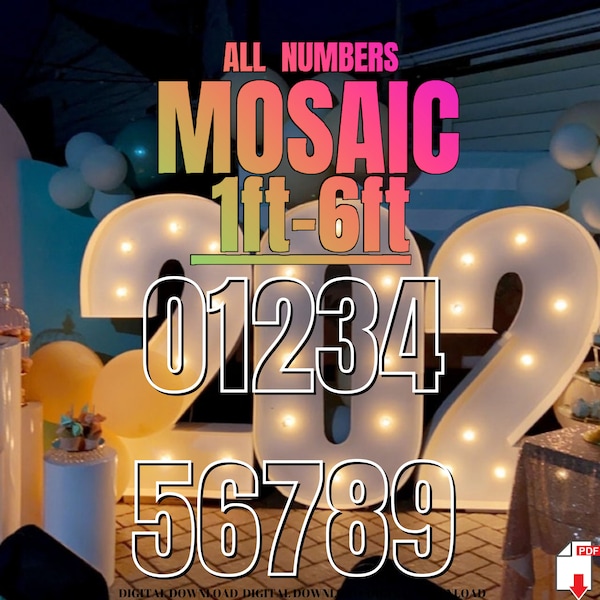 Giant Numbers - Etsy