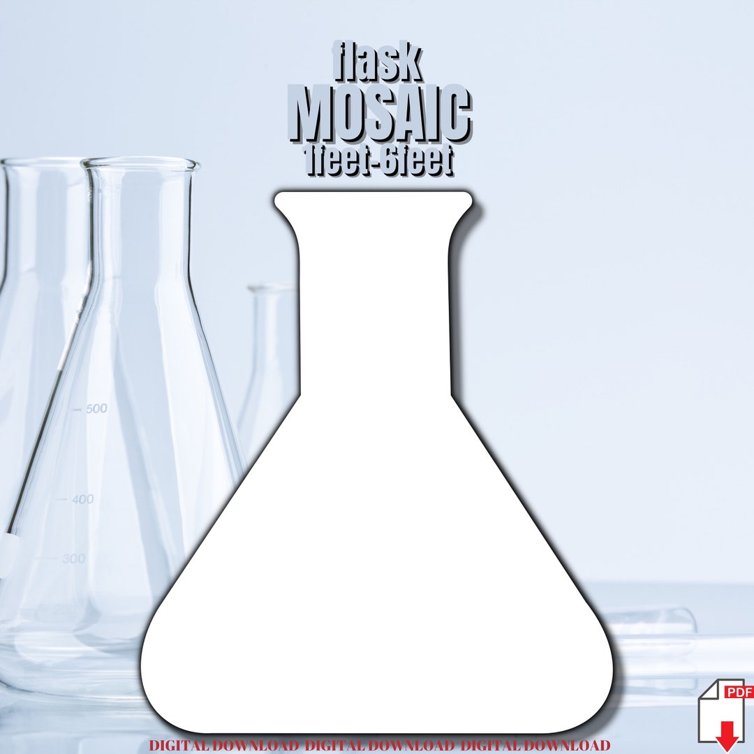 1ft-6ft Mosaic Flask From Balloons PDF Files, - Etsy
