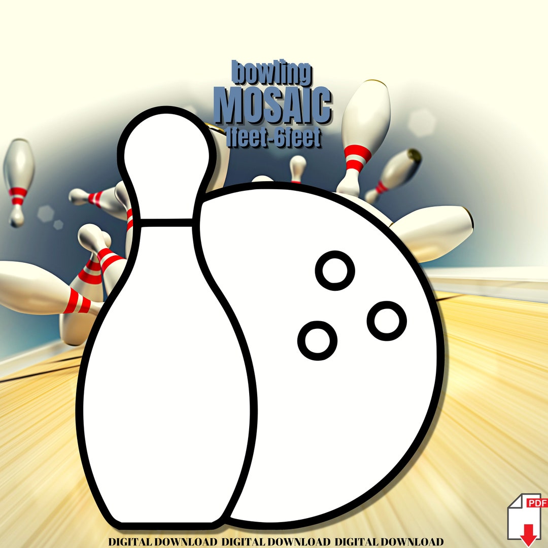 1ft-6ft Mosaic Bowling From Balloons, PDF Files Zoigenesi - Etsy