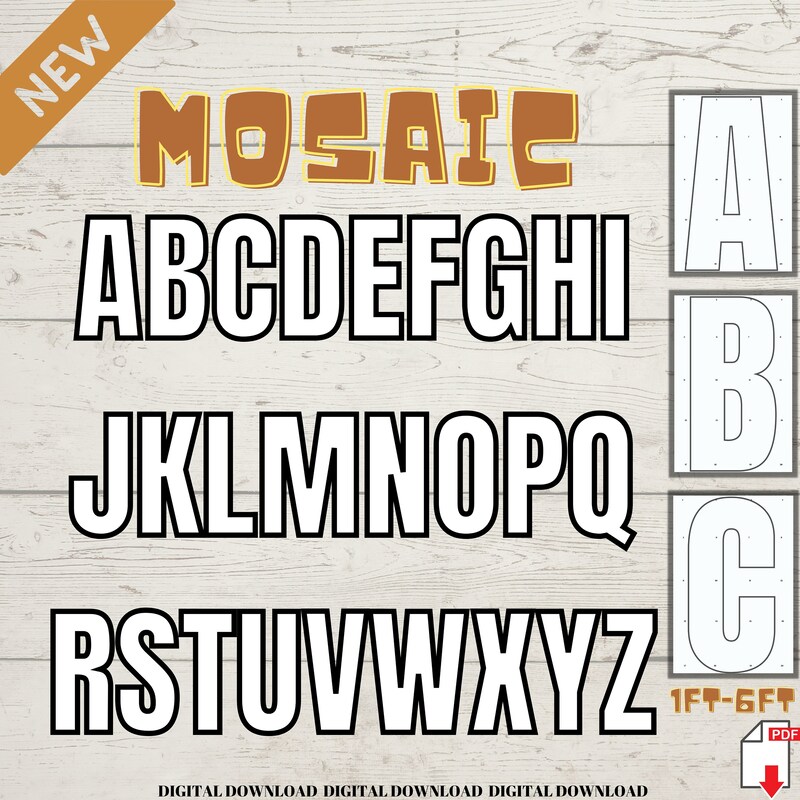 Balloon Mosaic Letters - Etsy