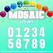 1ft 2ft 3ft 4ft Mosaic PROM From Balloons PDF Files 2in1 Serif and ...