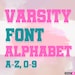 Standing Front Alphabet Font SVG PNG PDF With Numbers and Uppercase ...