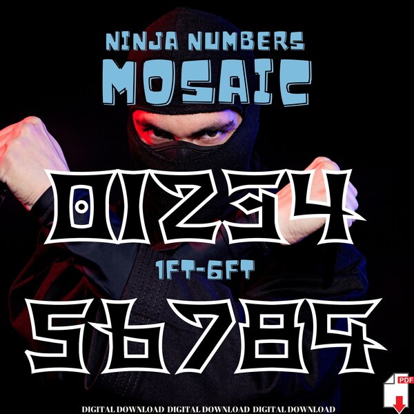 Ninja Numbers - Etsy