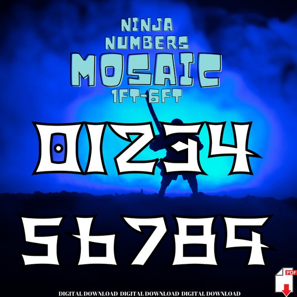 Ninja Numbers - Etsy