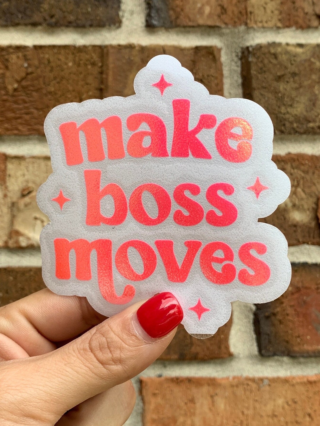 Make Boss Moves Decal, Boss Moves Sticker for Water Bottles, Mugs ...