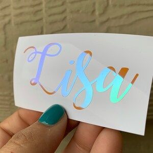 Swirly Font Personalized Name Decals, Vinyl Stickers for Tumblers ...