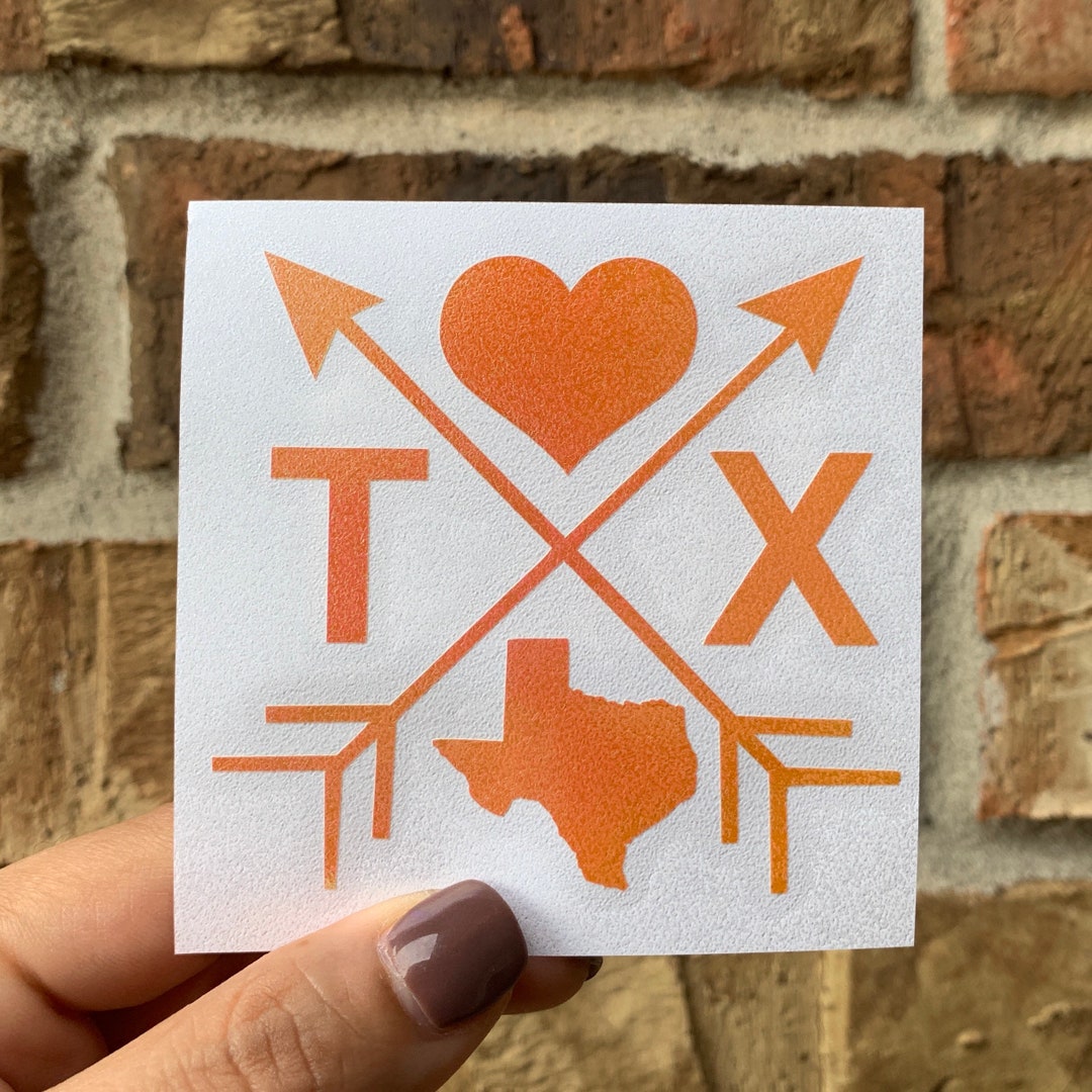 State Decal, Texas Arrow Decal, Custom State Arrow Decal, Stickers for ...
