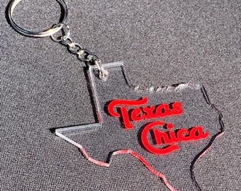 Texas Keychain - Etsy