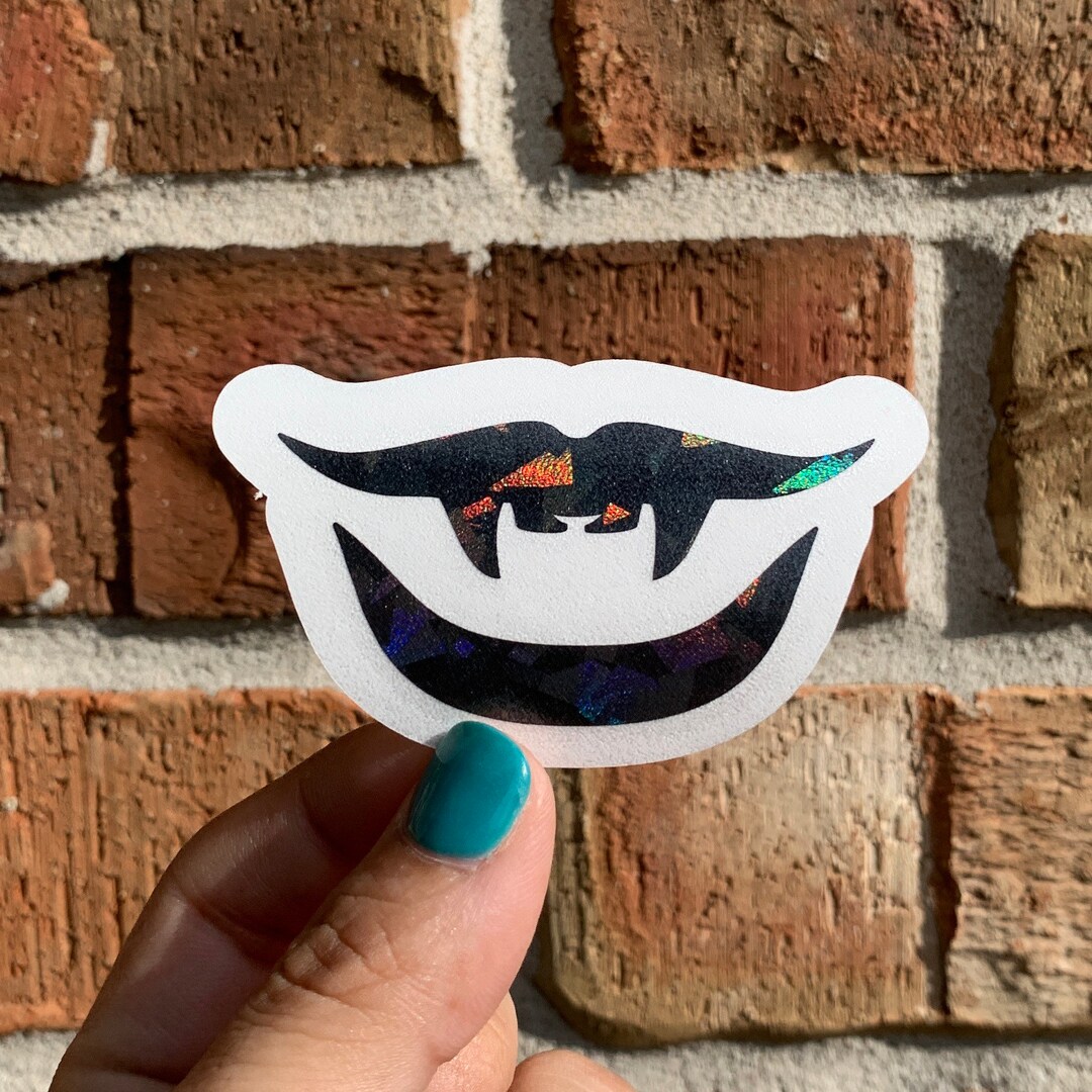 Vampire Fangs Decal, Fall Decals for Water Bottles, Mugs, Laptop ...
