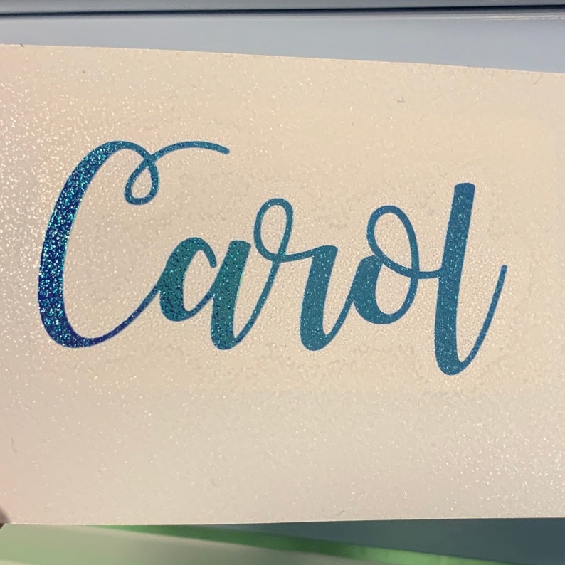 Swirly Font Personalized Name Decals, Vinyl Stickers for Tumblers ...