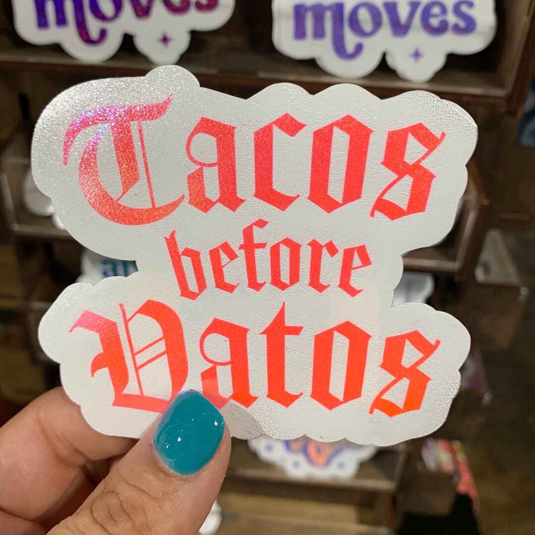 Tacos Before Vatos Decal | Mirror Decal, Mirror Motivation ...