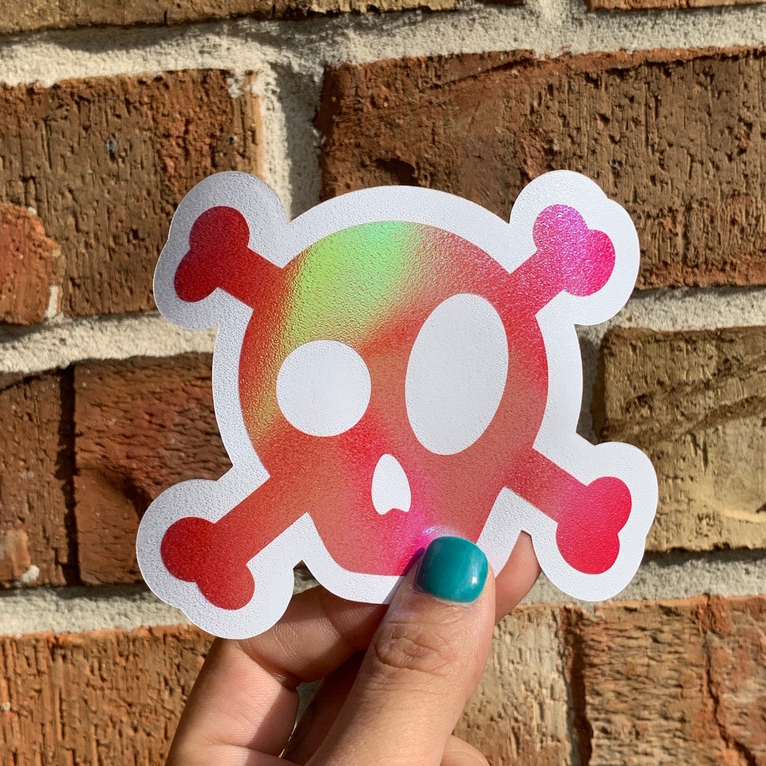 Skull and Bones Decal, Fall Decals for Water Bottles, Mugs, Laptop ...