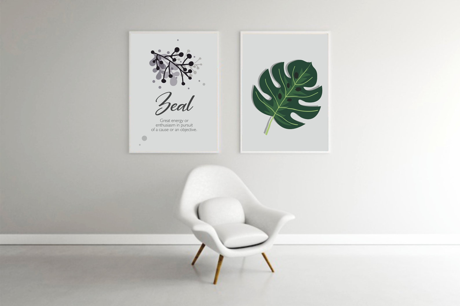 Design de mots inspirants Téléchargement numérique Wall Art | Etsy