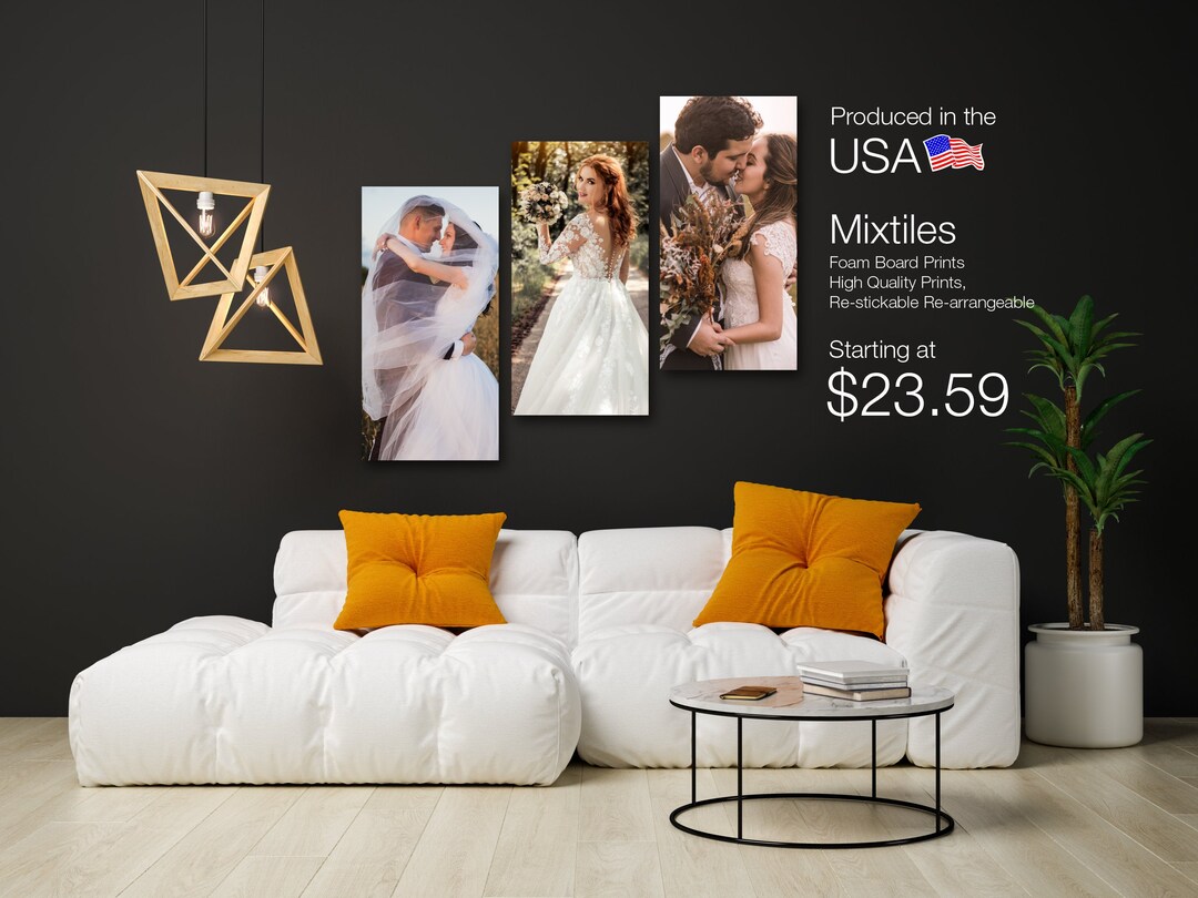 12x24 Photo Tiles Print - Restickable Wall Art, Mixtiles, Upload Photo ...