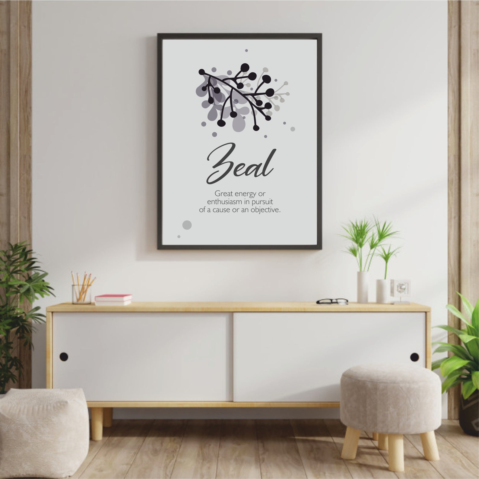 Design de mots inspirants Téléchargement numérique Wall Art | Etsy