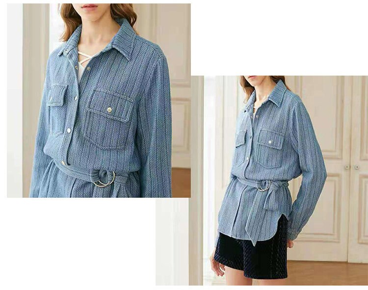 Soft Jacquard Denim Fabric Washed Cotton Denim Fabric - Etsy