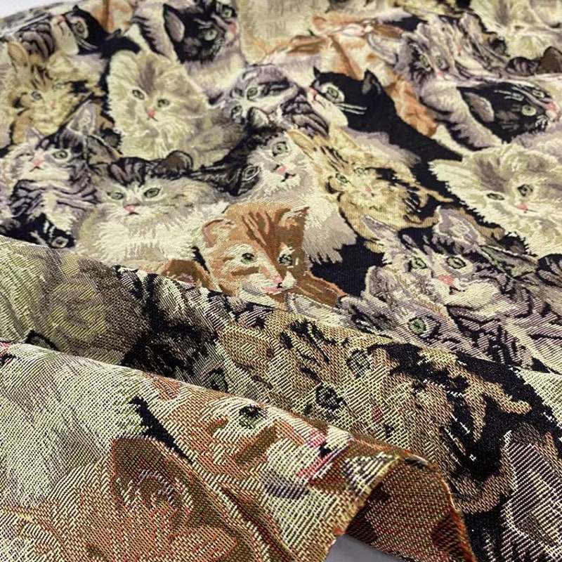 Cat Fabric - Etsy