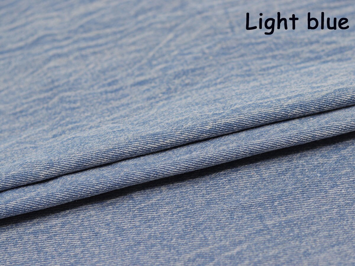 Hand Rubbed White Washed Denim Fabric, Thickness 10oz Denim Fabric ...