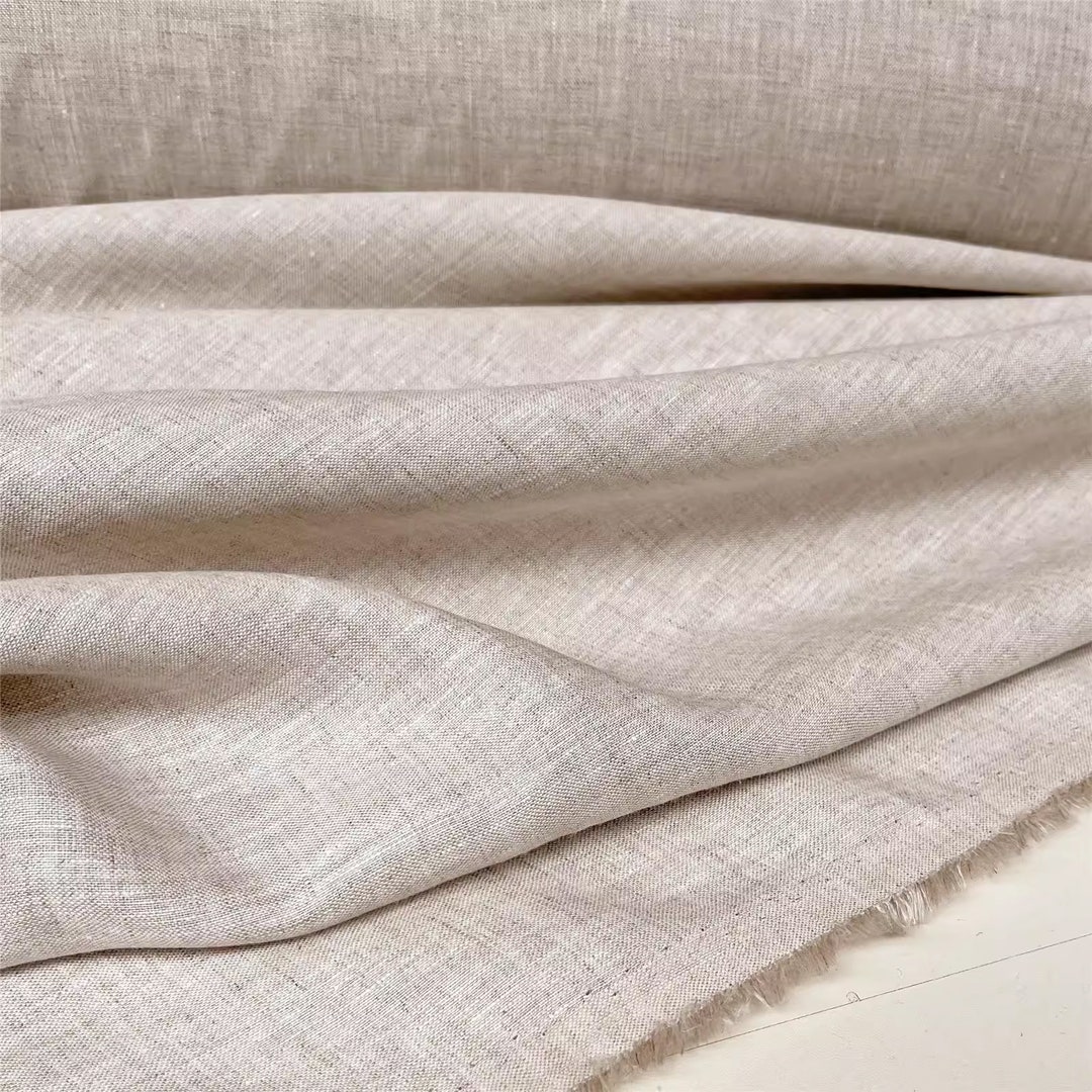 100% Linen Fabric, Light Weight Linen Fabric, Flax Linen Fabric, Pure ...