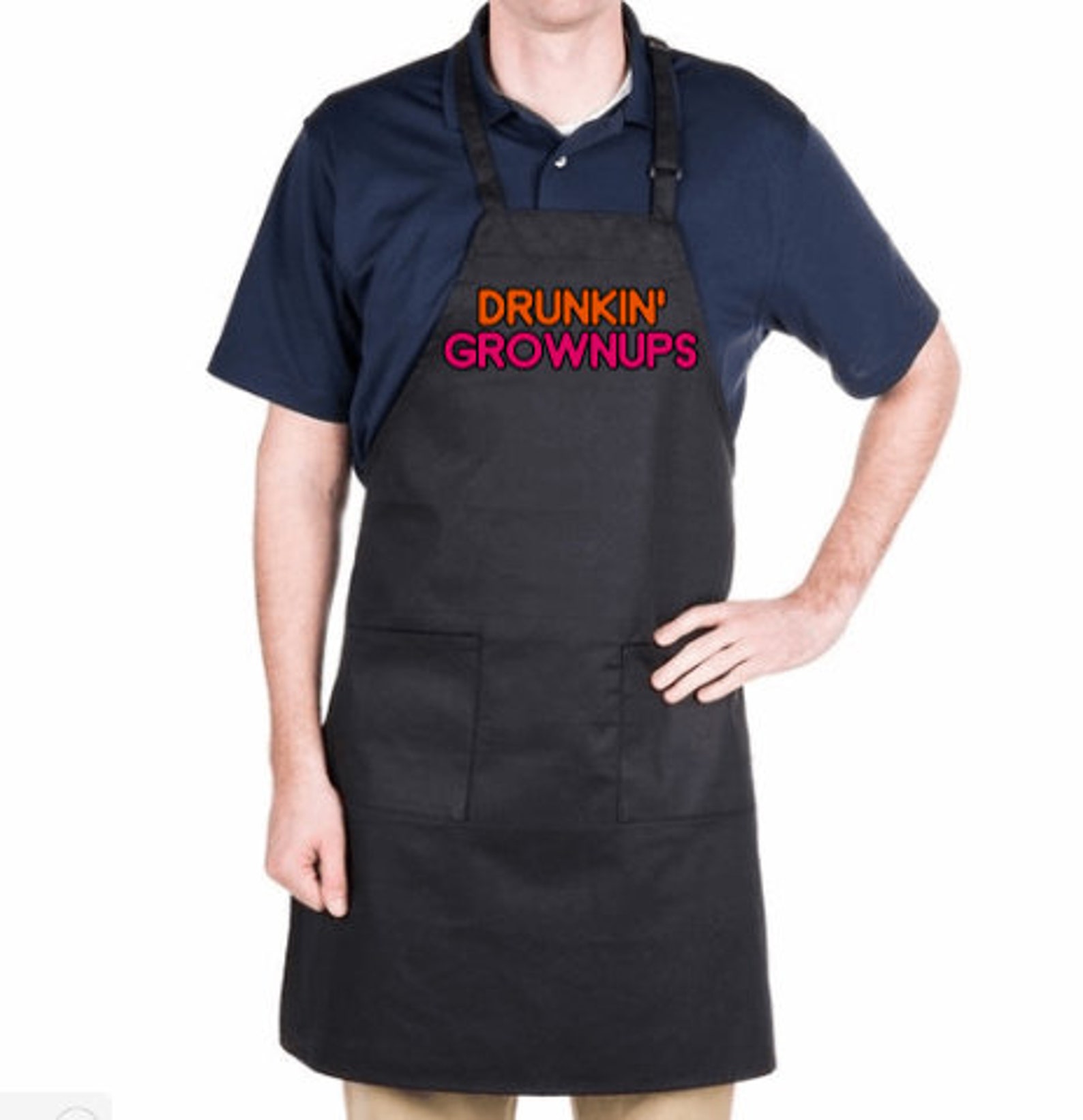 Drunkin' Grownups Apron/dunkin Donuts Spoof/donut - Etsy