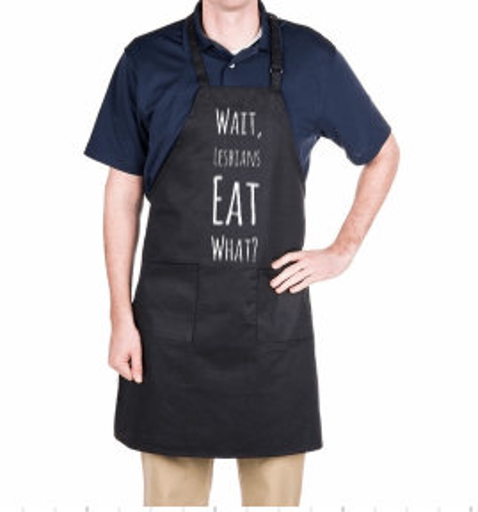 Wait Lesbians Eat What Apron/gift for Lesbian/apron for Gay - Etsy