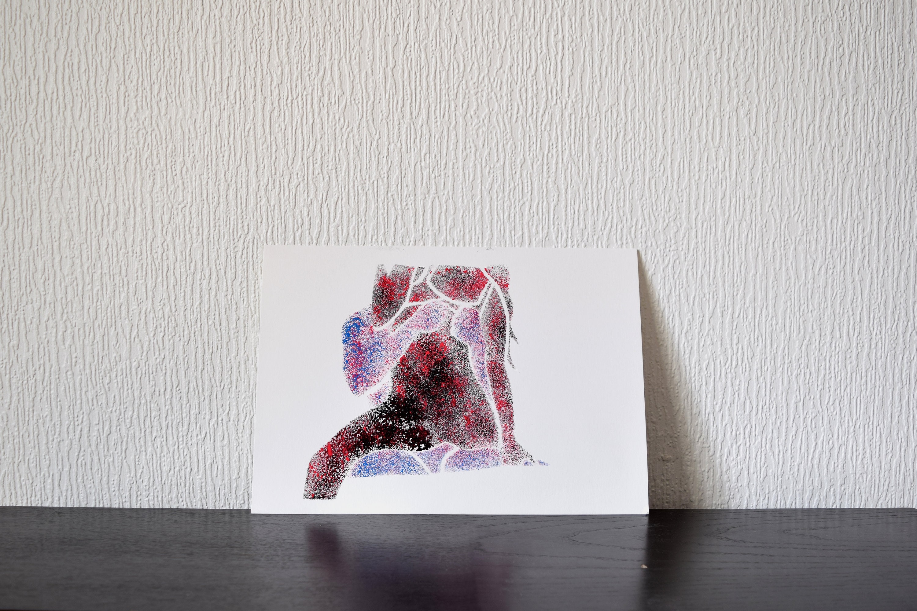 Illustration A4 Stencil Couple Colorful Moment Intimate Love Painting Unique Models - Etsy