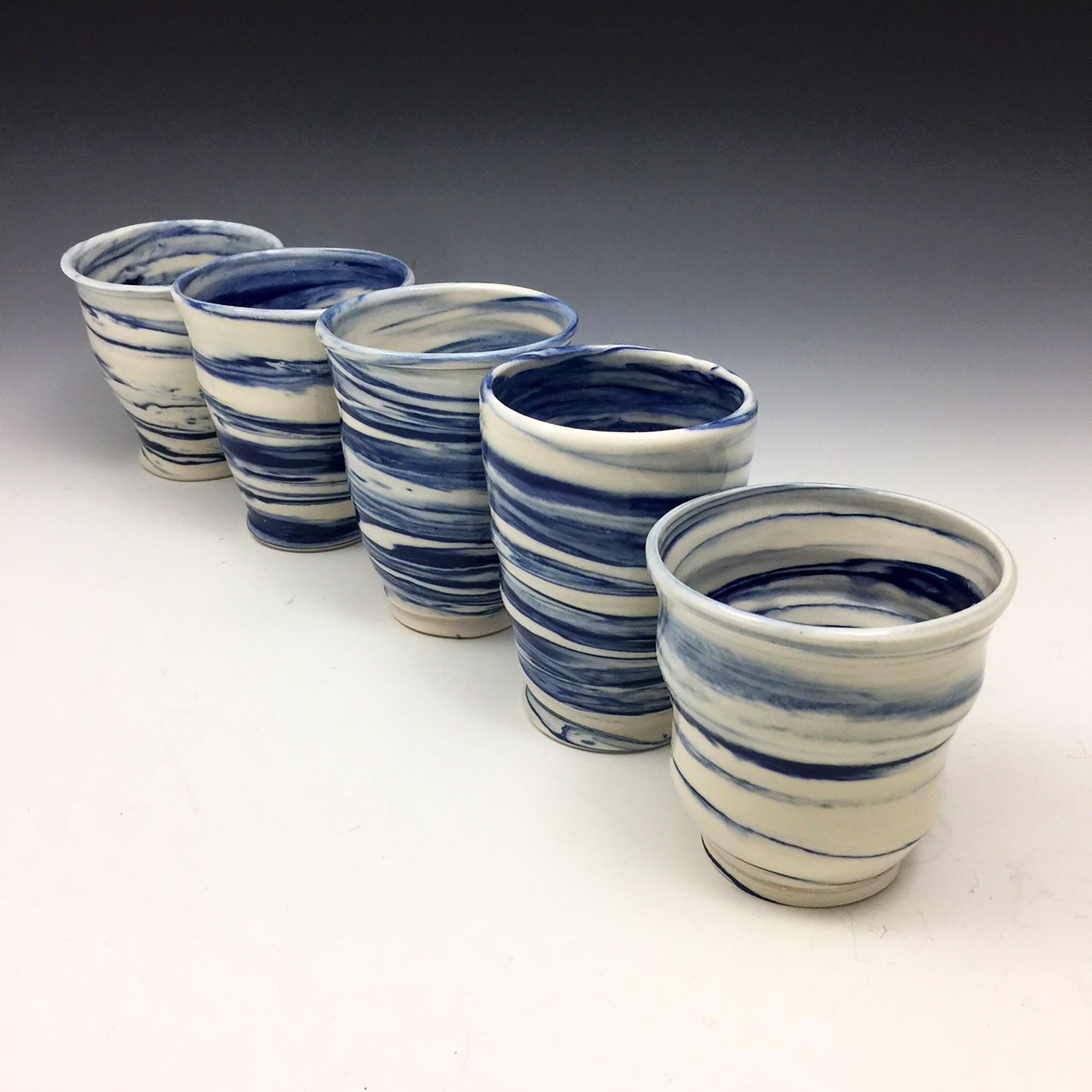 Agateware Tumblers, Ceramic , Hand Painted, Dishwasher Safe, Oven Safe ...