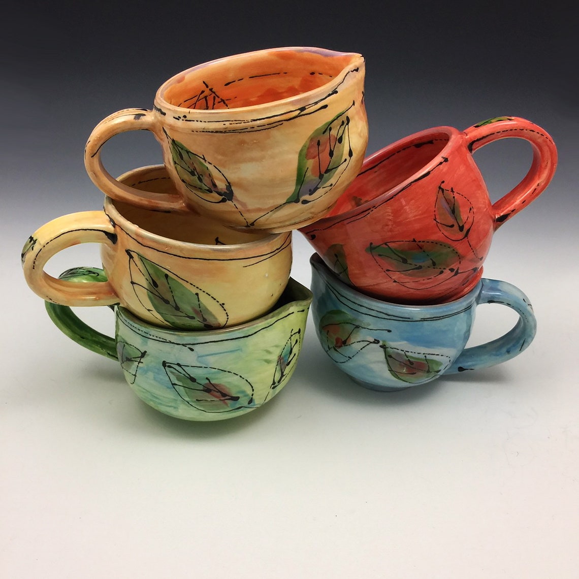 Pitcher, Ceramic, Hand Painted, Dishwasher Safe, Oven Safe, Perfect for ...