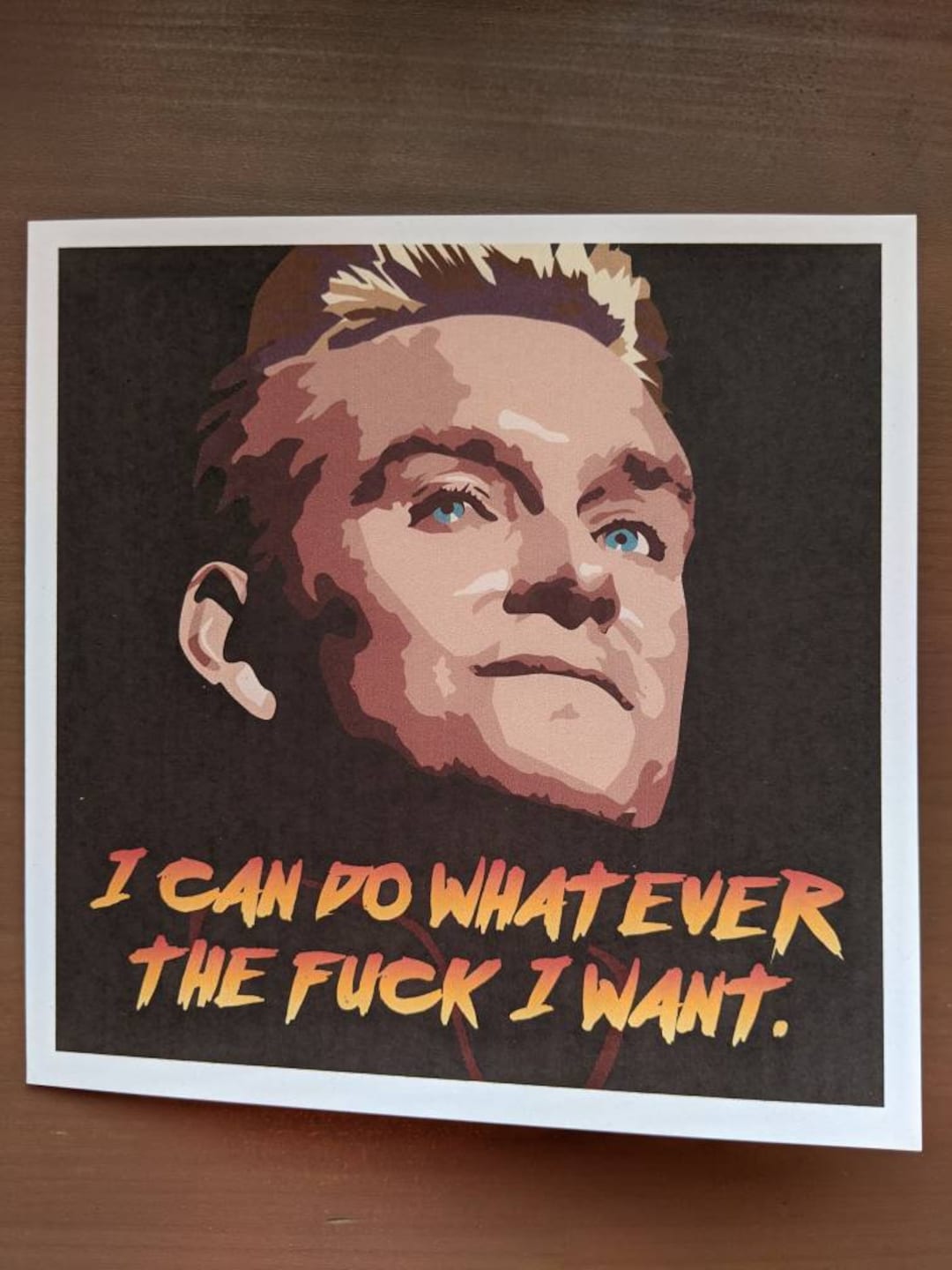 Humorous Homelander Greeting Card for Any Occasion I Can Do Whatever ...