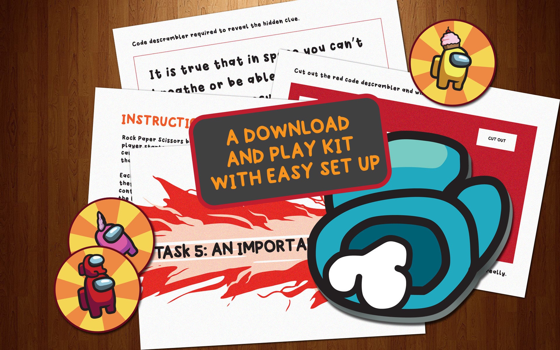 Among Us Murder Mystery for Kids DIY Printable Kit - Etsy Australia