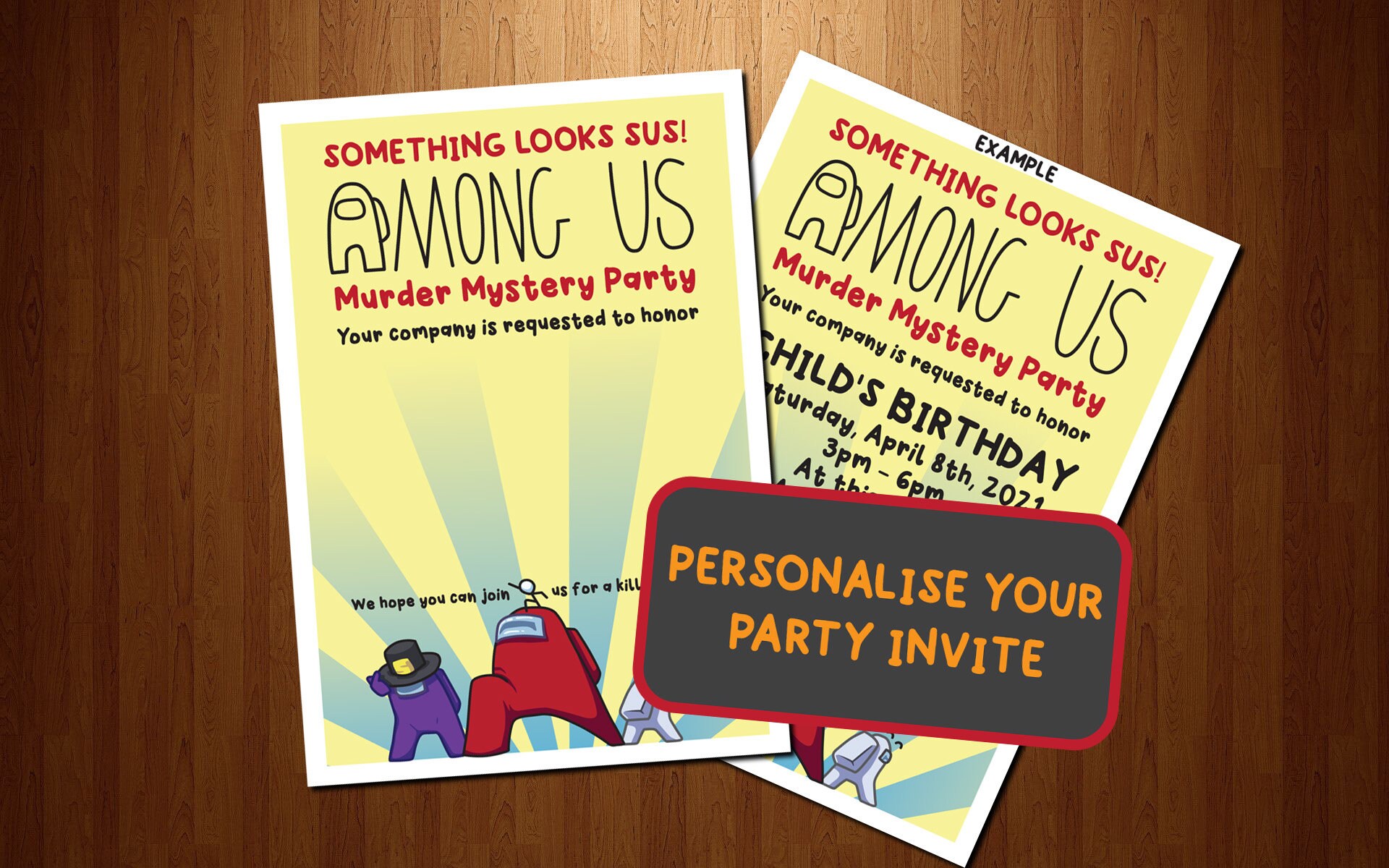 Among Us Murder Mystery for Kids DIY Printable Kit - Etsy Australia