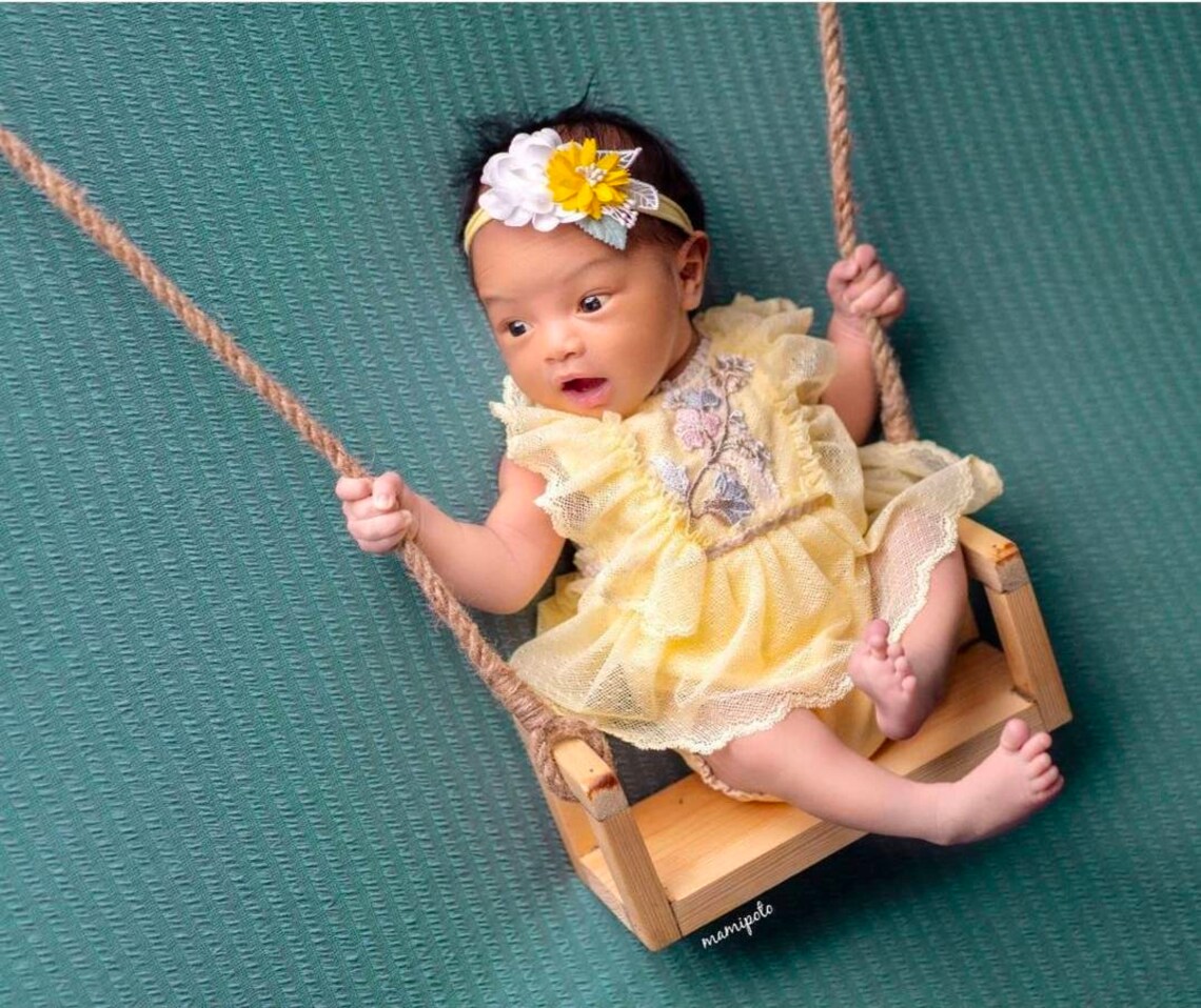 Newborn Props Swing, Wooden Baby Swing, Beanbag Props, Basic Pose ...