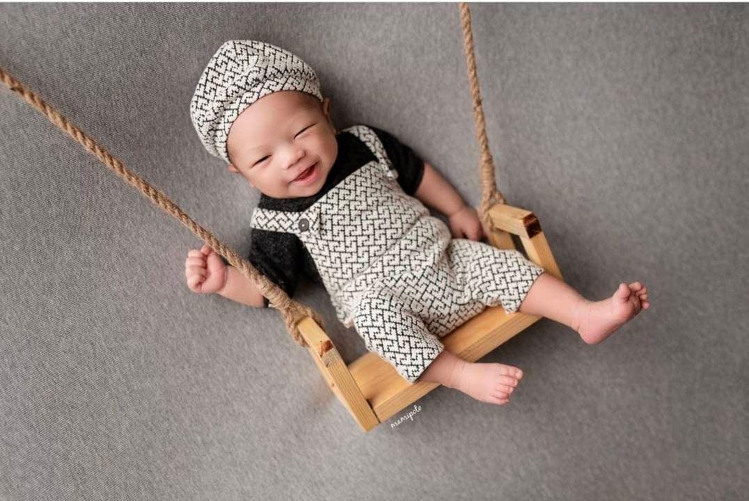 Newborn Props Swing, Wooden Baby Swing, Beanbag Props, Basic Pose ...