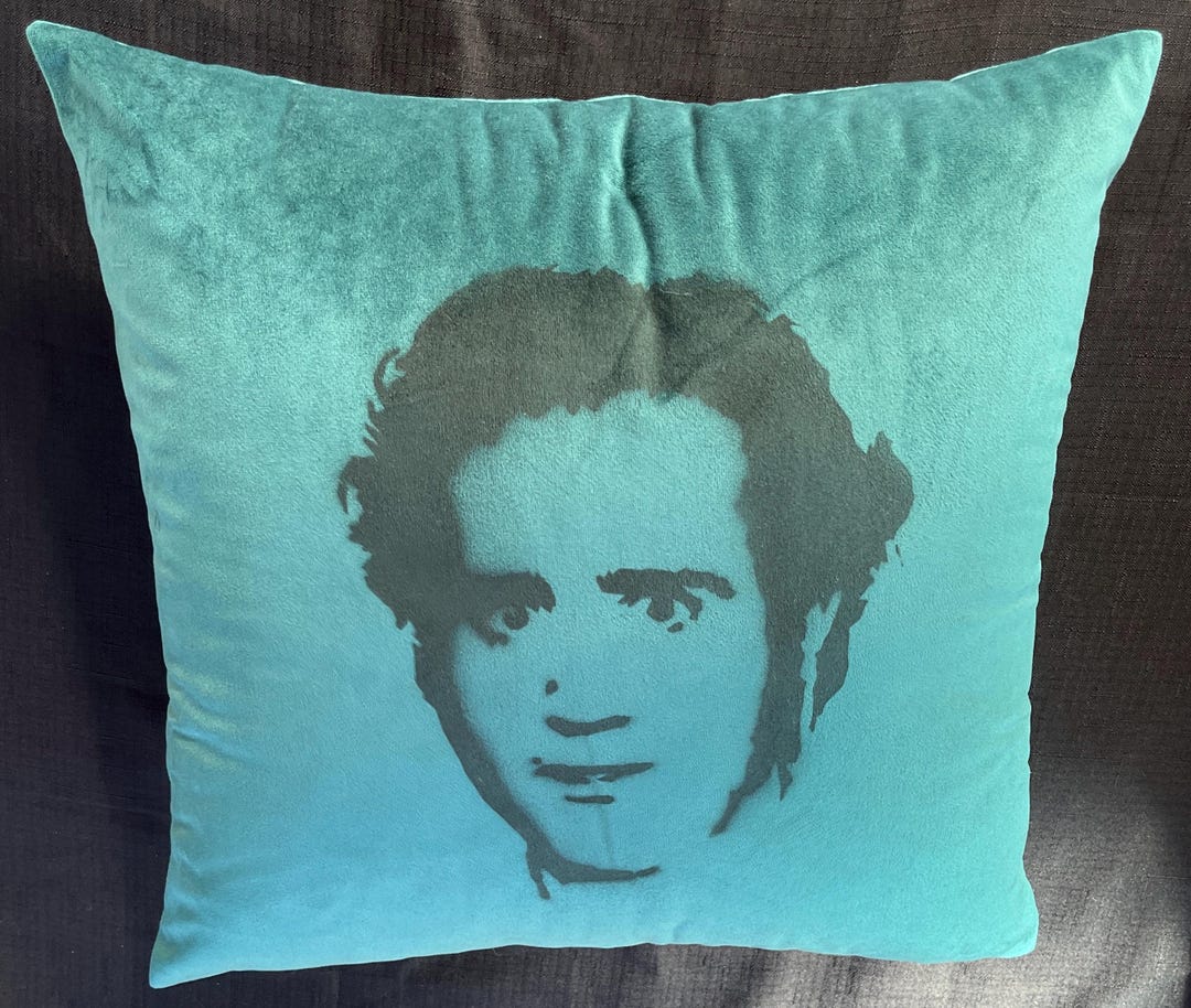Custom ANDY KAUFMAN Comedy Legend Soft Velvet Emerald Green Teal 16x16 ...
