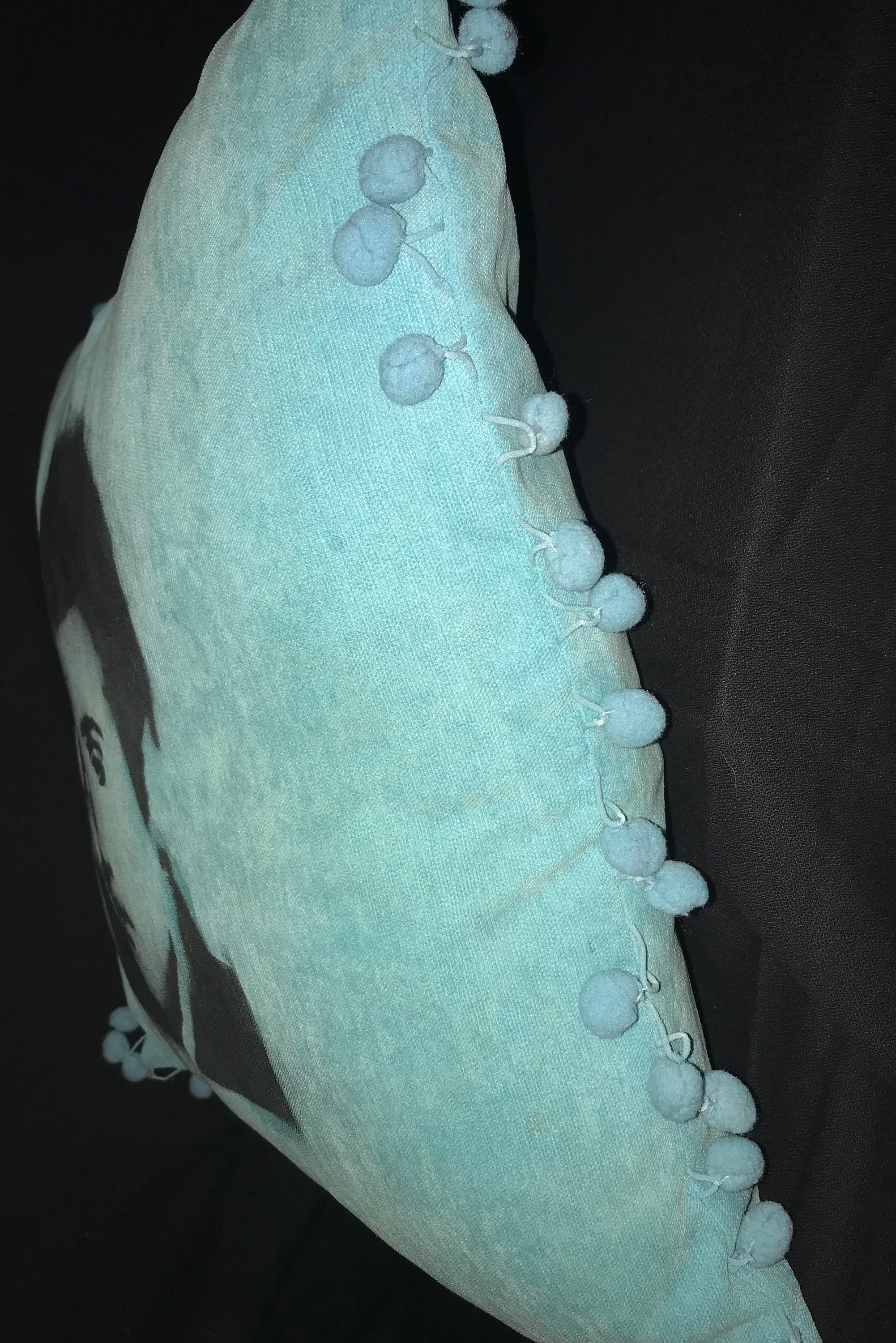Custom ELVIS Presley BABY BLUE Ball Fringe Tassel Soft Cotton - Etsy