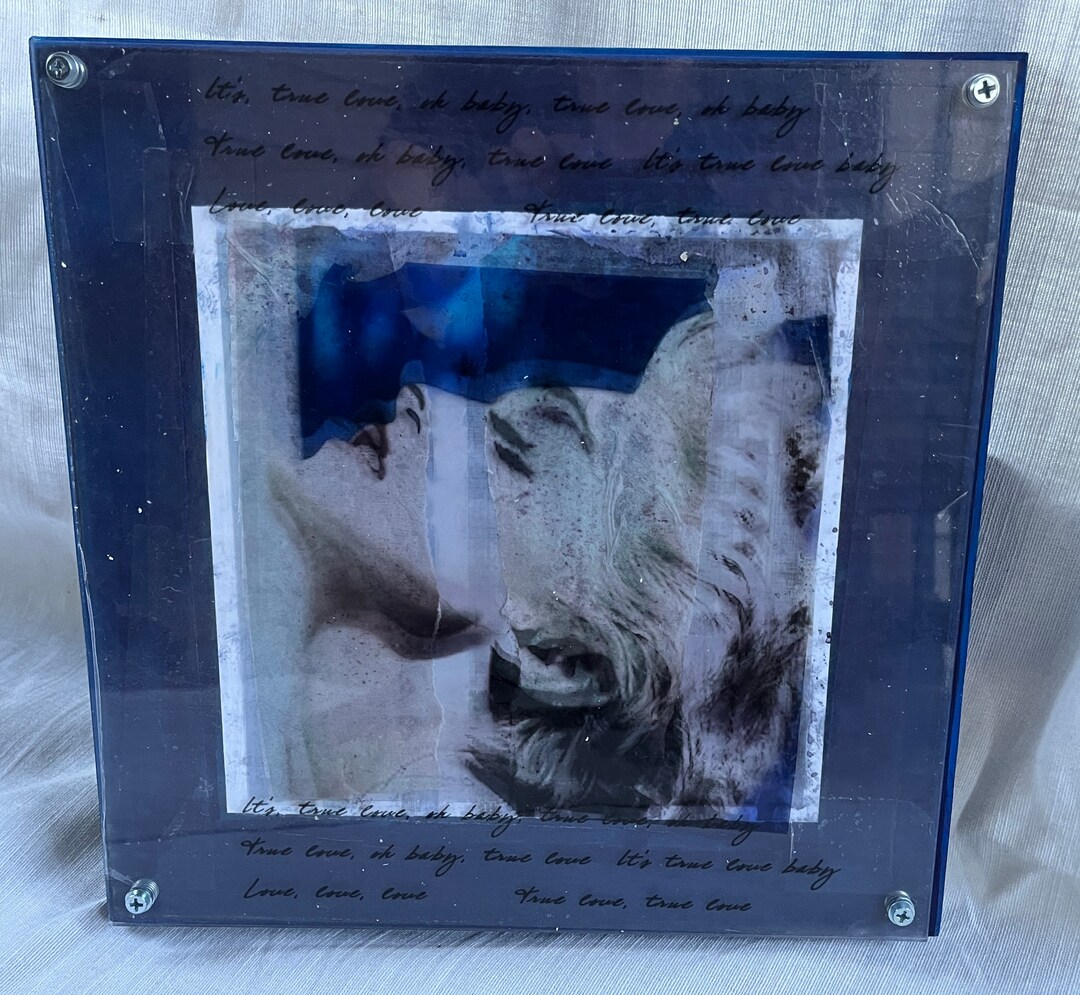Madonna TRUE BLUE SERIES No. 10 Original 12.5X12.5 Mixed Media ...