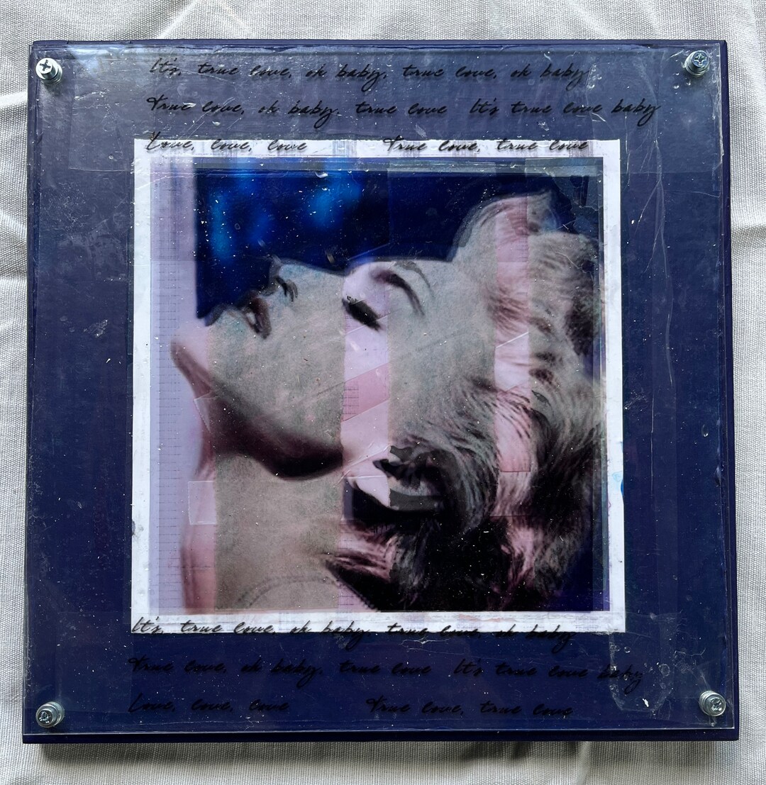 Madonna TRUE BLUE SERIES No.11 Original 12.5X12.5 Mixed Media ...